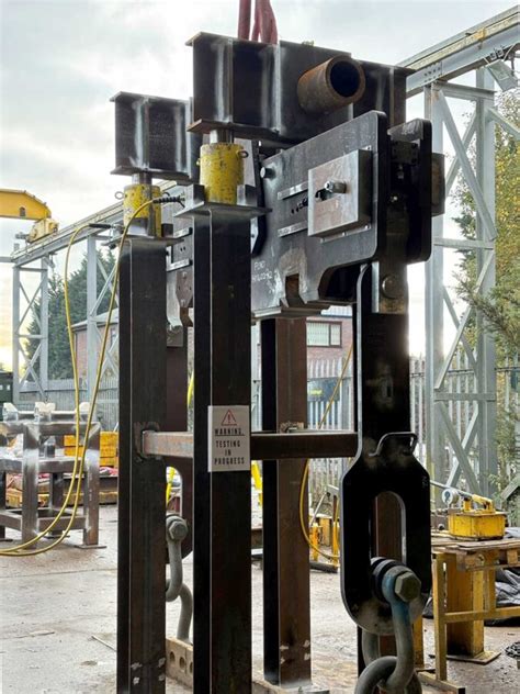 Load Test To Tonne Proof Load Of Lifting Beams For Nuclear Waste Handling Project
