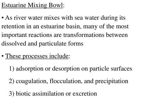 Ppt Estuarine Chemistry Physical Powerpoint Presentation Free Download Id 152868