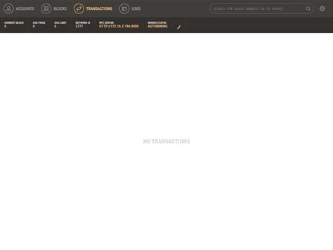 No Accounts Blocks Transactions Displayed On The Interface · Issue
