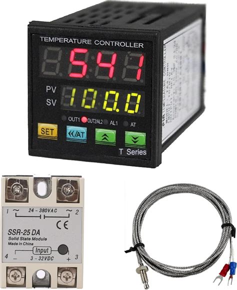 Digital Pid Temperature Controller Rex C100 Rex C100 Thermostat Ssr Relay Ssr 40da
