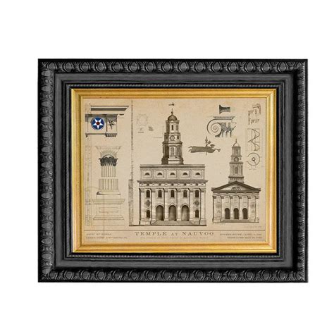 Nauvoo Temple Blueprints 1840 Drawings Of Nauvoo Archival Matte Paper