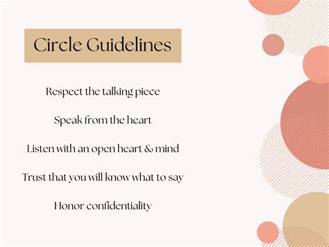 Restorative Circle Guidelines Restorative Justice Practices Restorative Discipline
