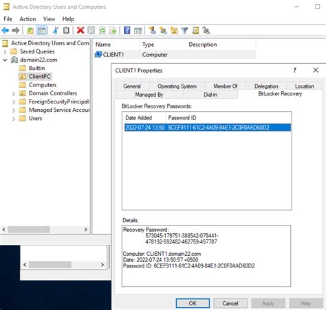 Active Directory Setup For Bitlocker Genspark