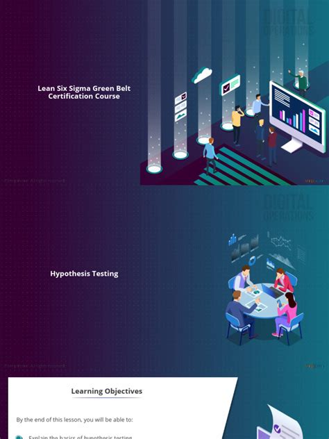 Lesson 41 Hypothesis Testing Analyze Phase Pdf Type I And Type Ii Errors P Value