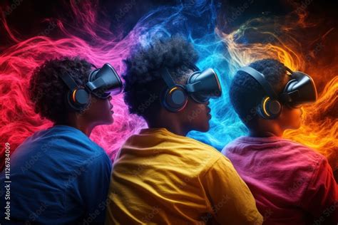 Artistic Rendering Of Dynamic Communication Visuals Formed By Engaging
