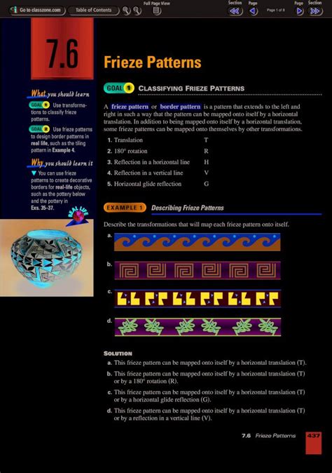 Pdf Frieze Patterns · 76 Frieze Patterns 439 Using Frieze Patterns