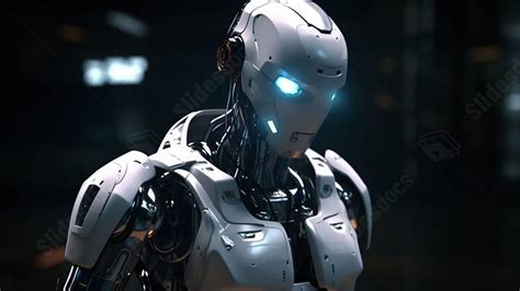 Robot Metal Computer Powerpoint Background For Free Download Slidesdocs