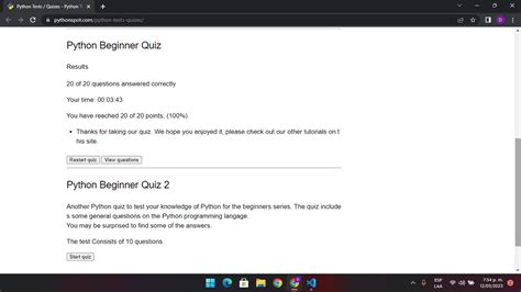 Quiz Python — Postimages
