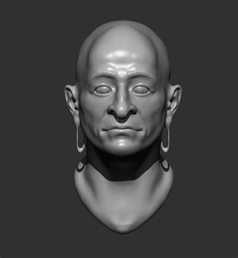 Haridev Sculptor Earlobes Character Head Model Zbrush 3dmodeling 3dart Sculpture Sculptor