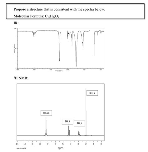 solved propose a structure that is consistent with the