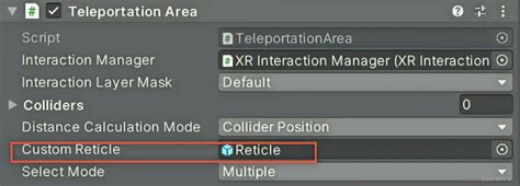 Unity Vr 开发教程 Openxrxr Interaction Toolkit 四 传送xr Ray Interactor Csdn博客