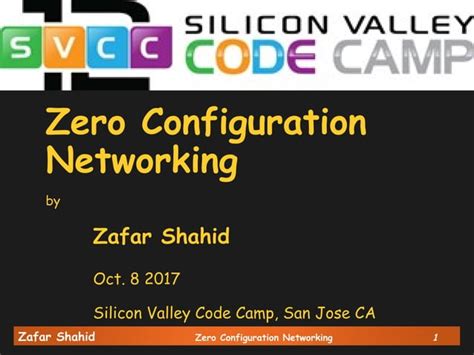 Zero Configuration Networking Ppt
