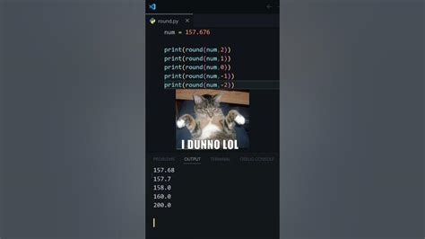Python Rounding Trick Python Programming Coding Youtube
