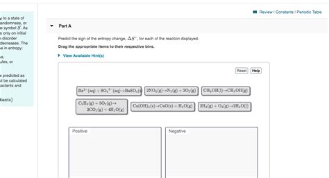 Solved A Review Constants Periodic Table Part A Y To A State Chegg Com