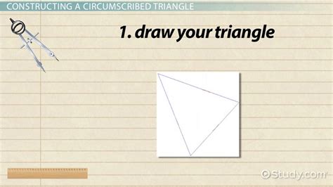 constructing inscribed and circumscribed triangles video and lesson