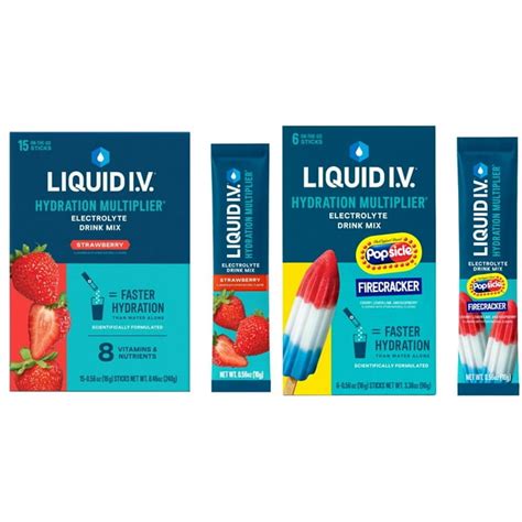 Liquid I V ® Strawberry Popsicle Firecracker Hydration Multiplier