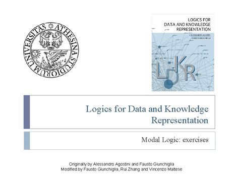 Logics For Data And Knowledge Representation Modal Logic