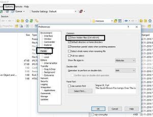 WinSCP How To View The Hidden Files Like Htaccess Techawaken