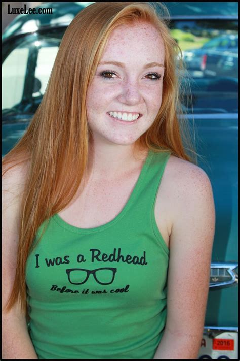 Redhead T Shirt From Tank Top Fashion Redhead Beautiful Redhead