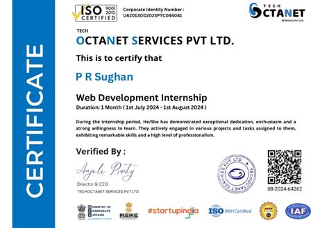 Sughan P R On Linkedin Intern