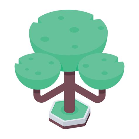 Trees Isometric Icon Vector Art At Vecteezy