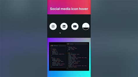 Responsive Social Media Icon Hover Using Html And Css Social Media Icon Youtube