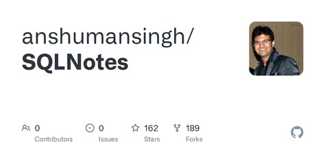 Github Anshumansinghsqlnotes