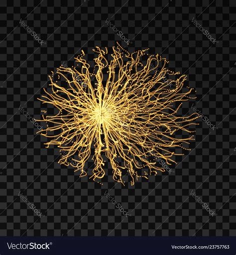 Array With Dynamic Particles D Technology Style Vector Image