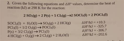 Solved Given the following equations and ΔH values Chegg
