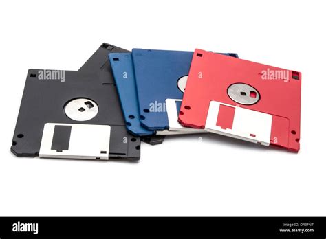Computer Floppy Disk Closeup On White Stock Photo Alamy