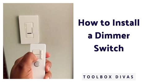 Installing A Single Pole Dimmer Switch