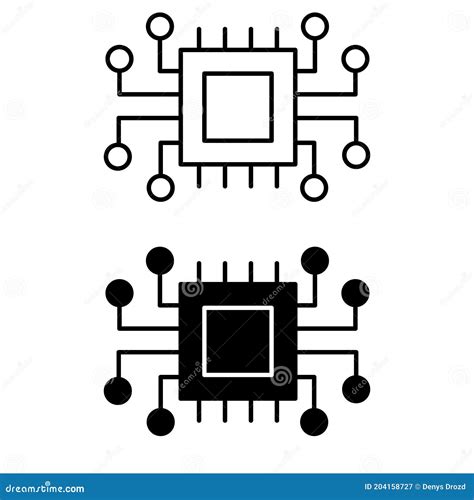 Algorithm Icon Vector Set Api Illustration Sign Collection