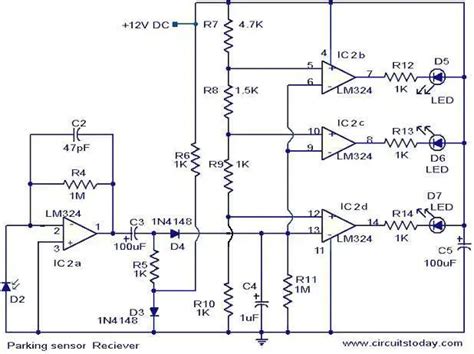 Parking Sensor Circuit Electronic Circuits And Diagrams Electronic