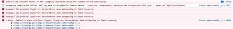 Blazor Wasm Error Failed To Start Platform Error Sometimes Shows