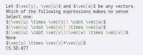 Solved Let Vec V Vec U And Vec W Be Any Vectors Chegg Com