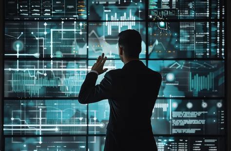 Premium Photo Business Data Analytics And Financial Dashboard Abstract Background