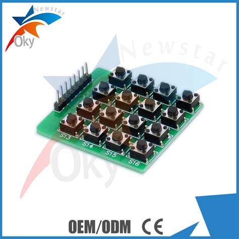 Mcu Extension 4 X 4 16 Key Matrix Keyboard Module For Arduino