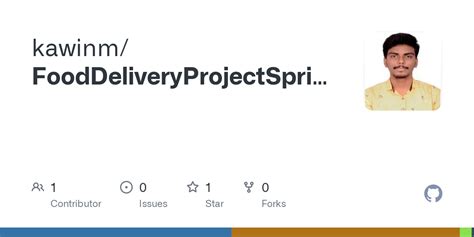 GitHub Kawinm FoodDeliveryProjectSpring