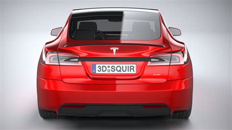 Tesla Model S 2021 3d Model 129 3ds C4d Lwo Fbx Ma Max Obj