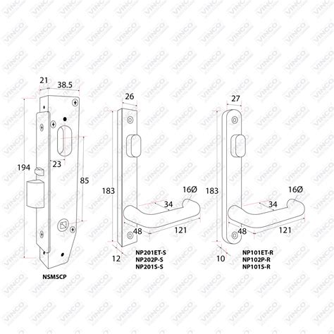 Vinco Classroom Function Locksetsolid