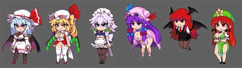 Remilia Scarlet Flandre Scarlet Izayoi Sakuya Patchouli Knowledge