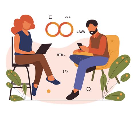 Best Premium Female Javascript Developer Illustration Download In Png