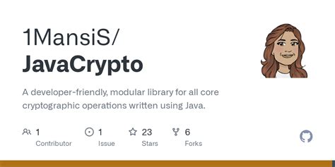 GitHub 1MansiS JavaCrypto A Developer Friendly Modular Library For