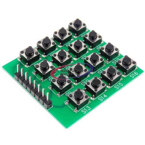 8pin 4x4 4 4 Matrix 16 Keys Button Keypad Keyboard Breadboard Module Mcu For