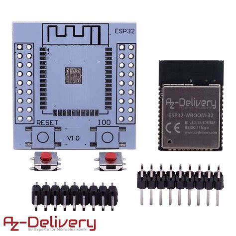 AZDelivery X ESP WROOM WLAN WiFi Bluetooth Microcontroller With Free Adapter Board