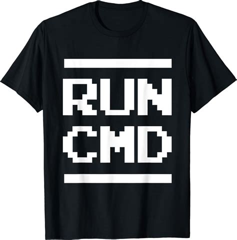 Run CMD Funny Command Prompt Computer Programmer T Shirt Walmart