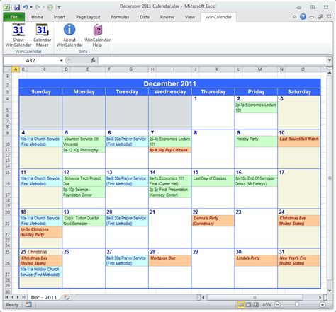 Import Outlook Calendar Into Excel And Word Excel Calendar Template Excel Calendar Outlook