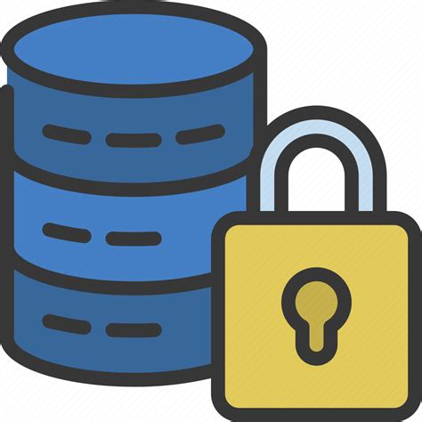 locked database secure lock icon download on iconfinder