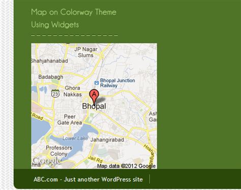 Integrate Google Map In WordPress Themes Widget Area Inkthemes