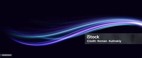 파란색 보라색 네온 여러 가지 빛깔의 빛나는 소용돌이 빛의 속도로 움직이는 효과 쉬운 트레일 반짝이는 물결 모양의 경로입니다 벡터 곡선에 대한 스톡 벡터 아트 및 기타